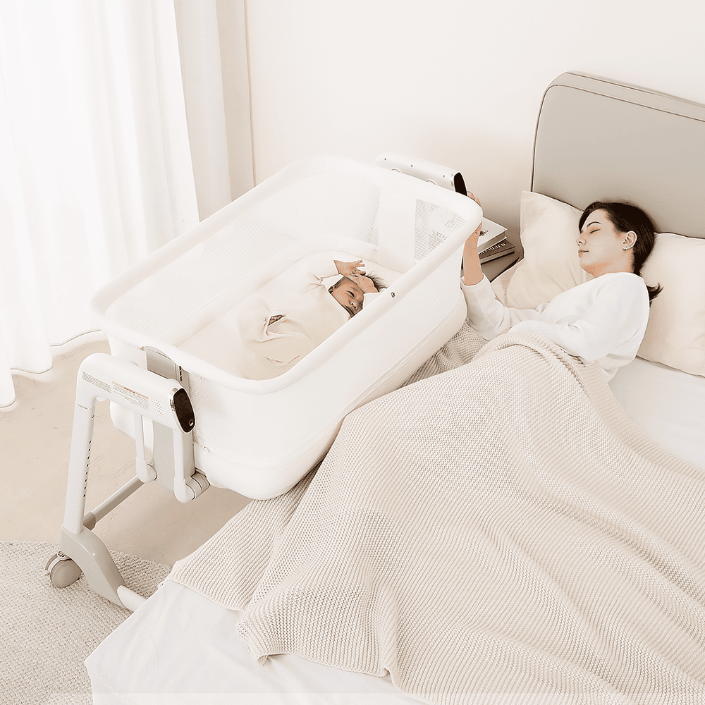 Smart Bassinet & Electric Cradle with Auto Cry Detect | Maydolly